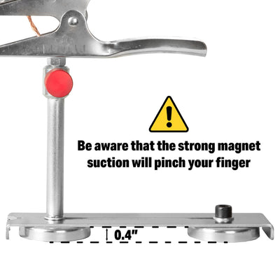 Magnetic Grounding Clamp with Adjustable Height, Detachable Spring ...