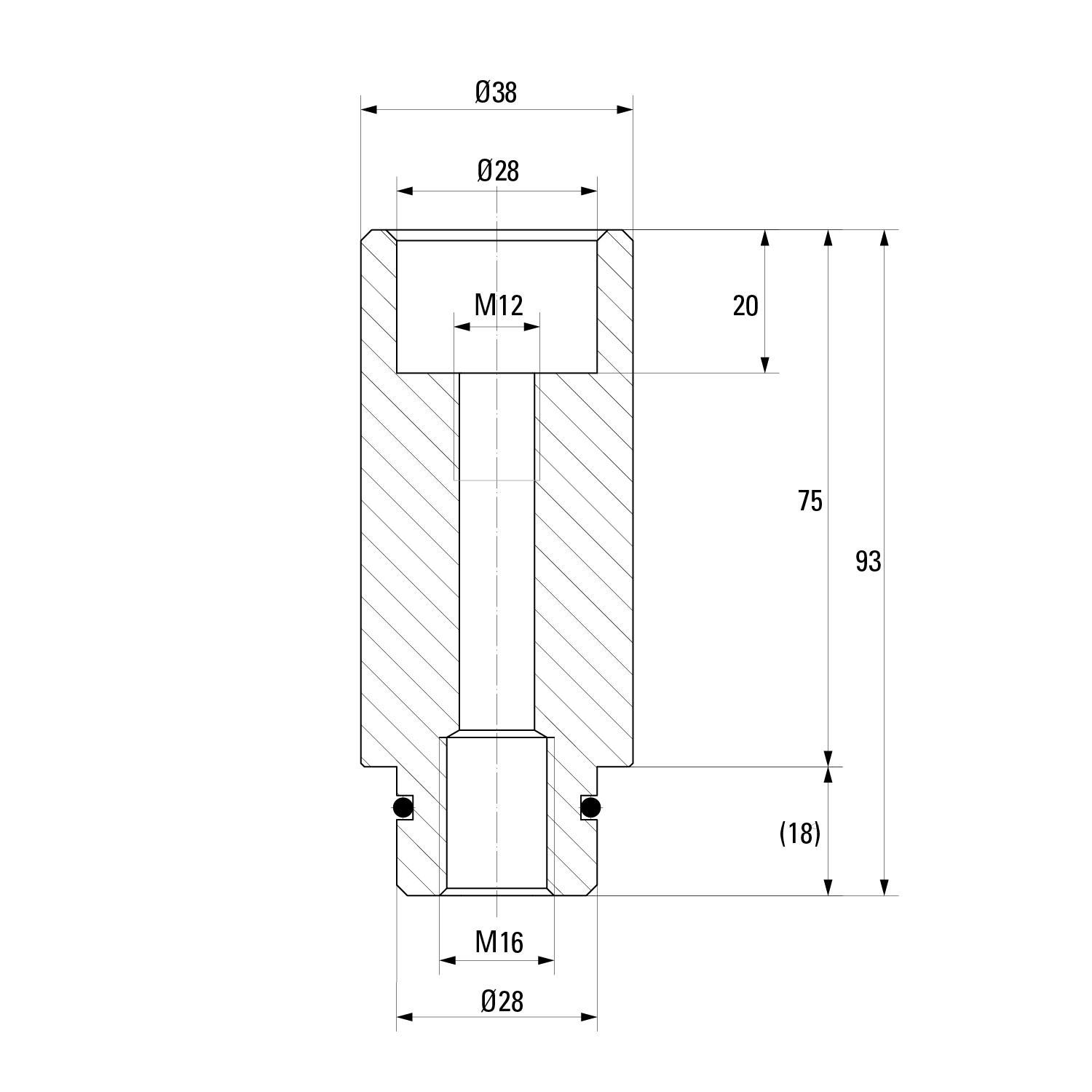 Fixed Rest, 28 mm – Strong Hand Tools