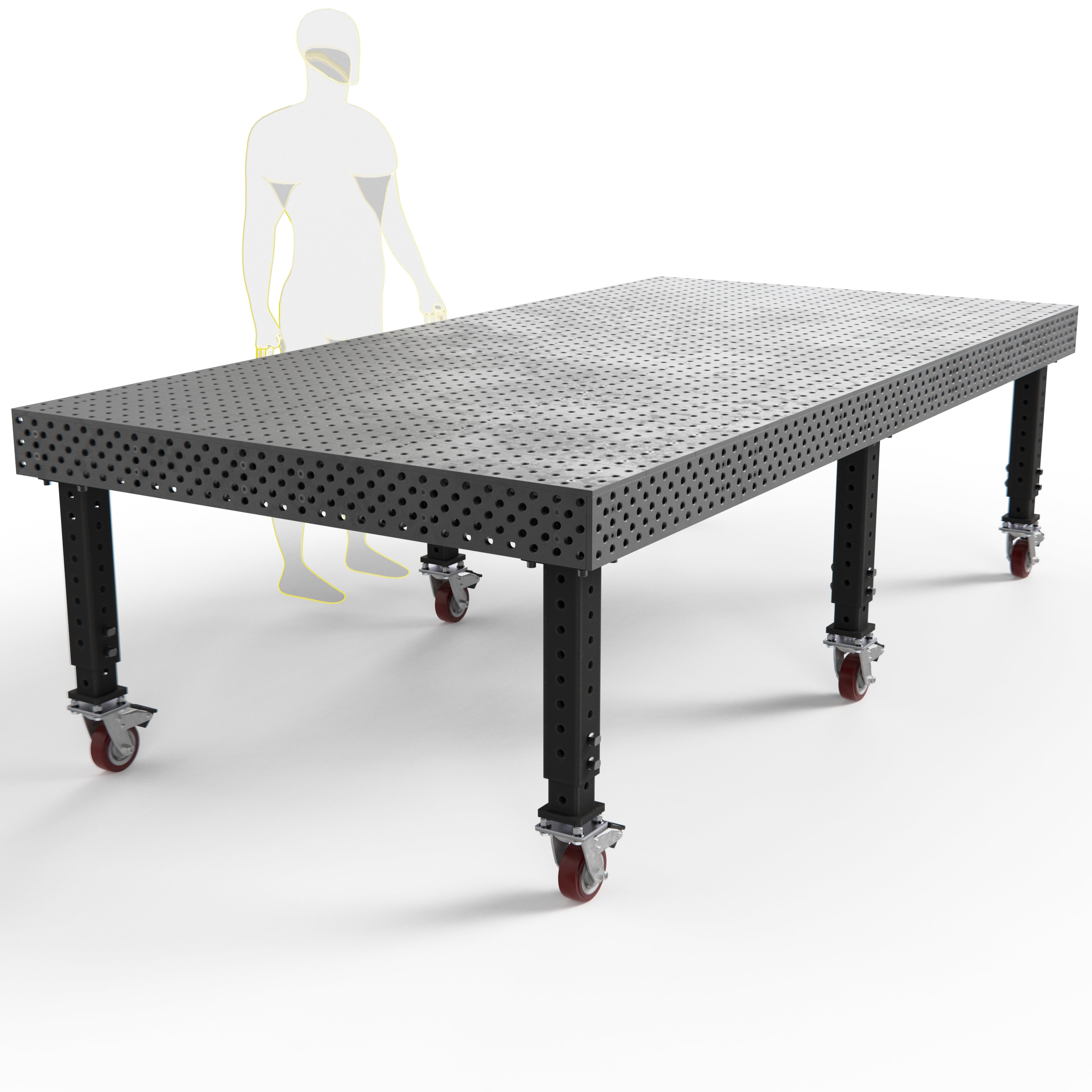Alpha, 5-Sided, 10' x 5' (120" x 60") Table, 5/8" System – Strong Hand ...