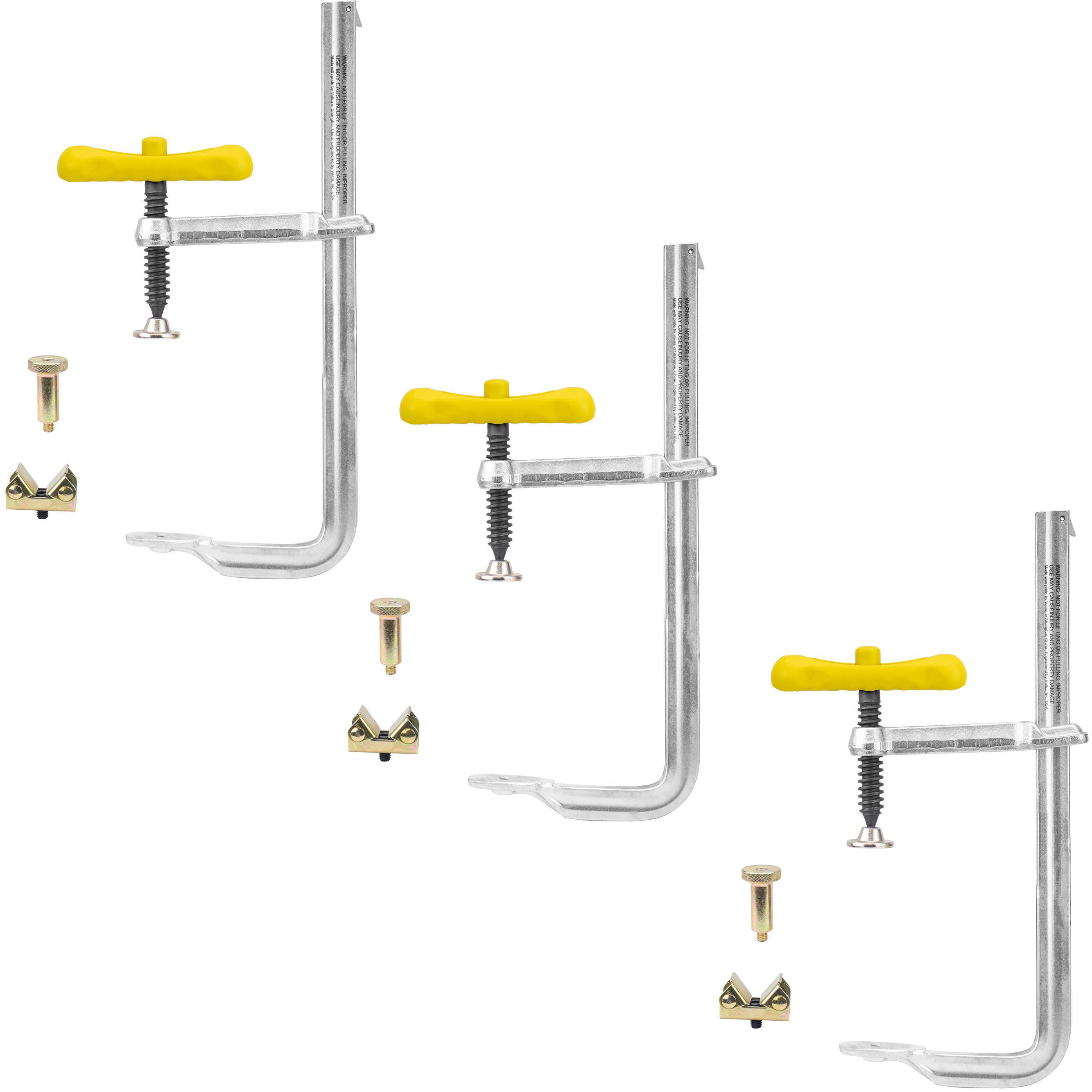F-Clamp Kit, 3-pc of UG125-C3, 12.5" capacity – Strong Hand Tools