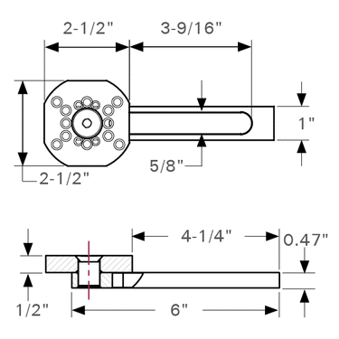 Adjustable Mounting Base for Toggle Clamps, Fits 5/8 Holes – Strong ...