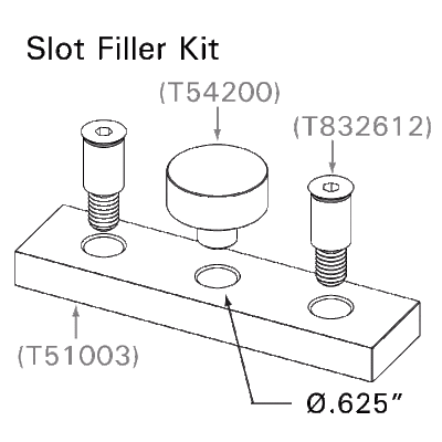 Slot Filler Kit, For MAX Slotted Tables – Strong Hand Tools